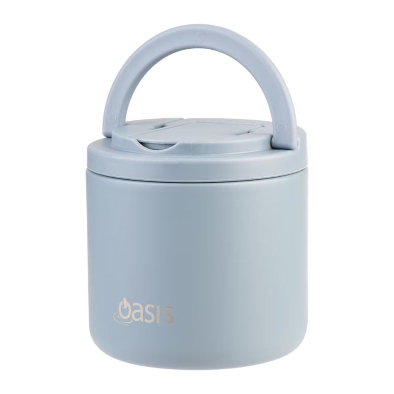Oasis Insulated Food Flask with quick release lid and spork 550ml – My ...