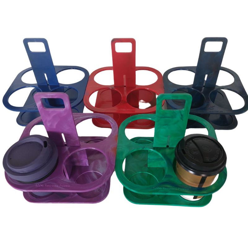 Reusable takeaway cup tray – coffee cup carrier holder made by Upcycle ...
