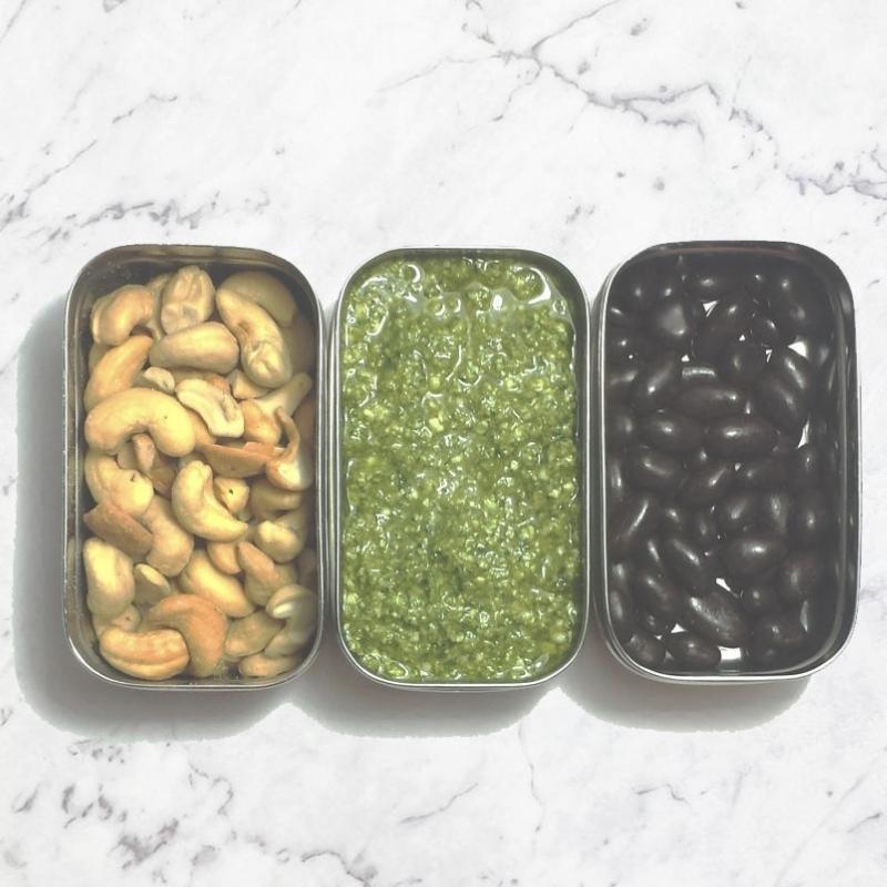 Personalised Green Essentials Tiny Tin stainless steel container 150ml ...